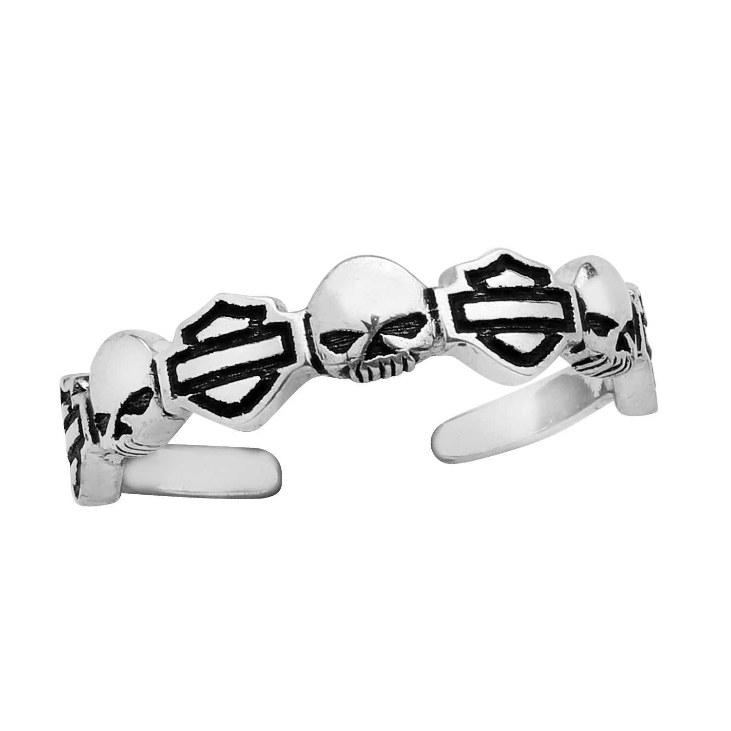 Harley-Davidson® Willie G Skulls with B&S Logos Toe Ring HDT0013 ...