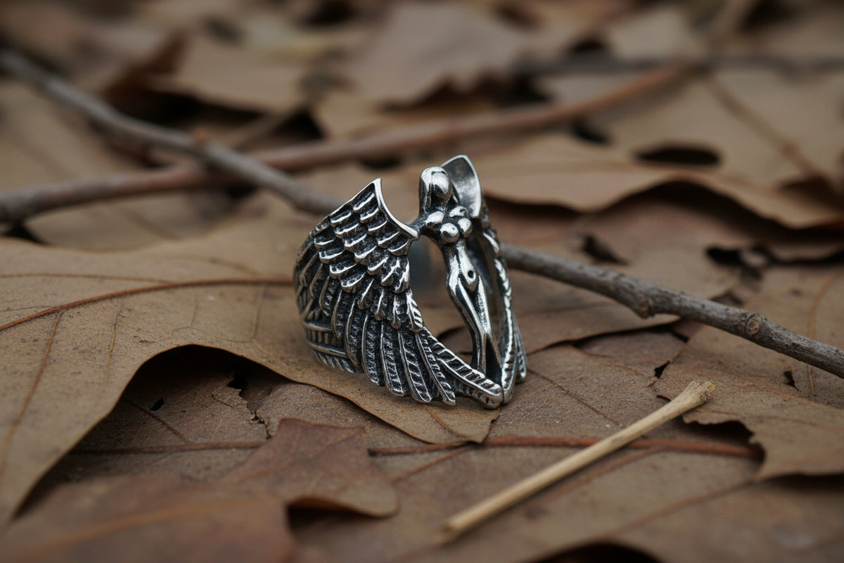 Angel's Wrapping Wings Ring Unisex Stainless Steel Ring SR92 ...